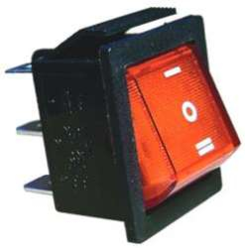 Wippschalter RS-203-1A6 Ein-Aus-Ein 6 polig 2x Wechsler | Lüdeke Elektronic